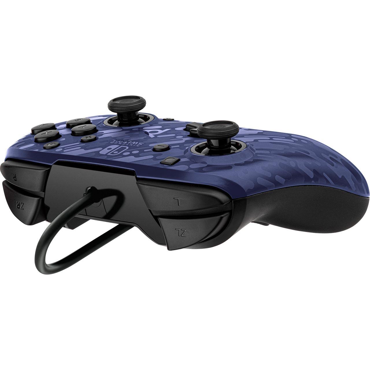 Faceoff Deluxe+ Nintendo Switch PDP Controller - Blue Camo (Switch ...